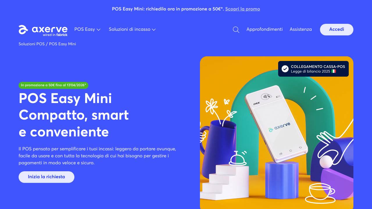Axerve Easy Mini: recensione e costi 2026