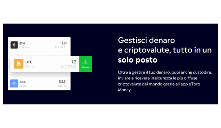 eToro Money: come funziona, trasferimenti, prelievi e criptovalute