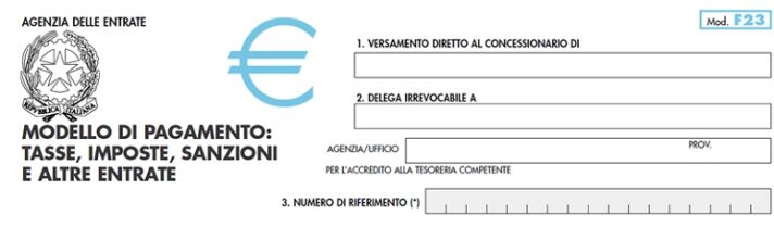 Come pagare un modello F23 online?