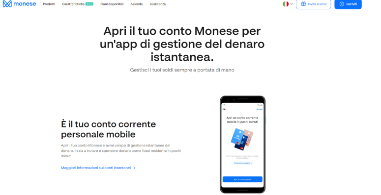 Monese: Recensione, Costi e Opinioni 2025